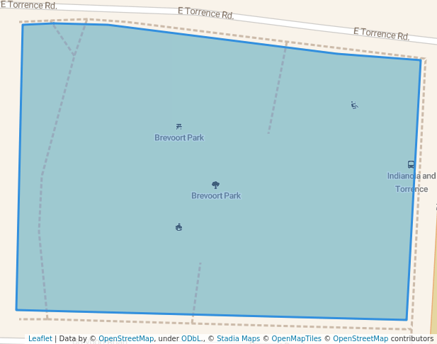 Brevoort Park in Columbus | Map and Routes