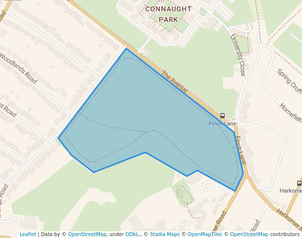 Bushey Manor Field in Bushey | Map and Routes