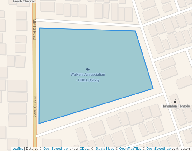 Walkers Assosciation - HUDA Colony in Hyderabad | Map and Routes