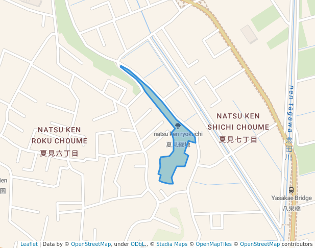 夏見緑地 in Funabashi | Map and Routes
