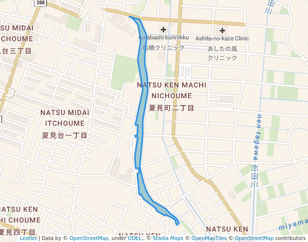 夏見緑地 in Funabashi | Map and Routes