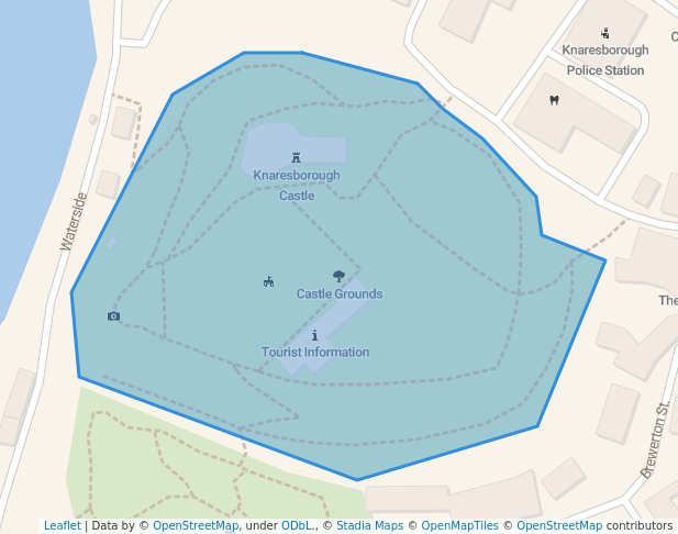 Castle Grounds in Knaresborough | Map and Routes