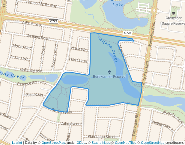 Burt-kur-min Reserve in Craigieburn | Map and Routes