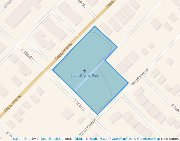 Council Acres Park in Waco | Map and Routes