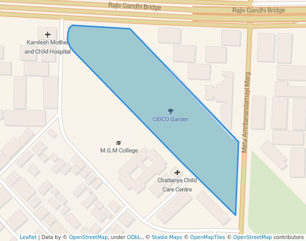 CIDCO Garden in Navi Mumbai | Map and Routes