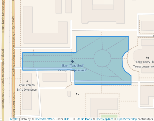 Сквер "Театральный" in Magnitogorsk | Map and Routes
