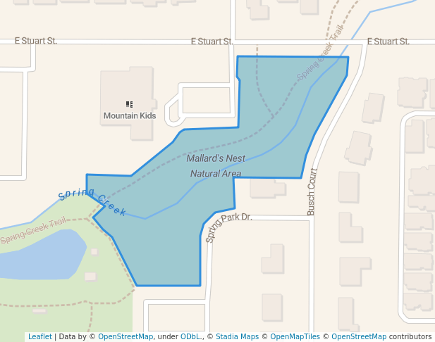 Mallard's Nest Natural Area in Fort Collins | Map and Routes