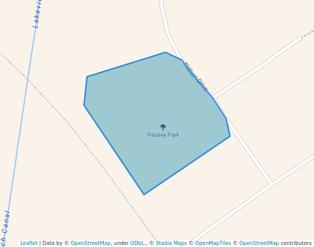 Peisley Park in Griffith | Map and Routes