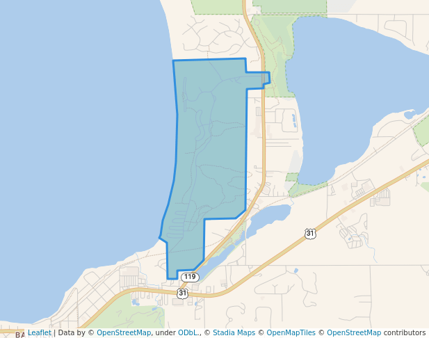 Petoskey State Park in Harbor Springs | Map and Routes