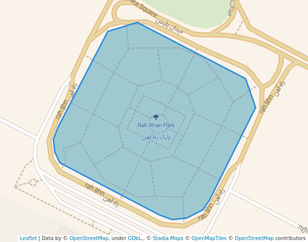 Rah Ahan Park in Yazd | Map and Routes