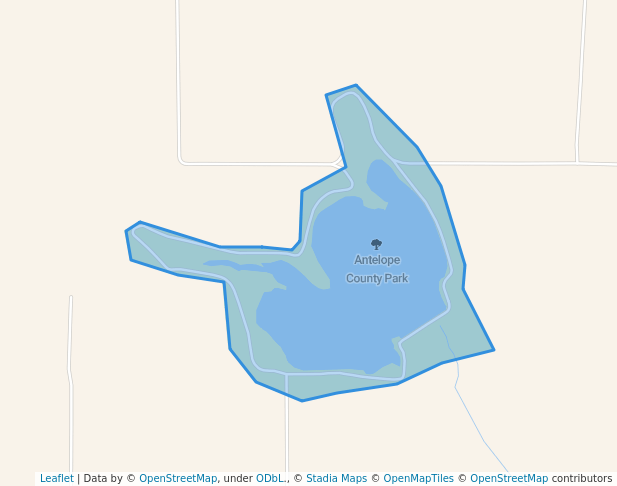 Antelope County Park in Morland | Map and Routes