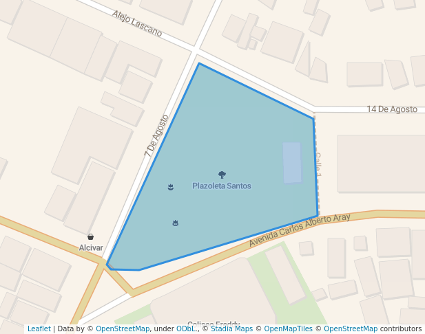 Plazoleta Santos in Chone | Map and Routes