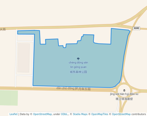城东森林公园 in Changzhi | Map and Routes