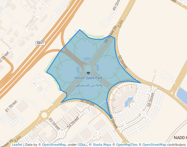 Silicon Oasis Park in Dubai | Map and Routes
