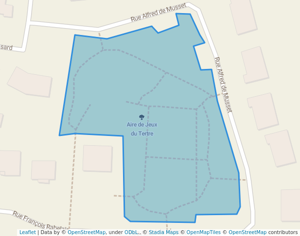 Aire de Jeux du Tertre in Allonnes | Map and Routes