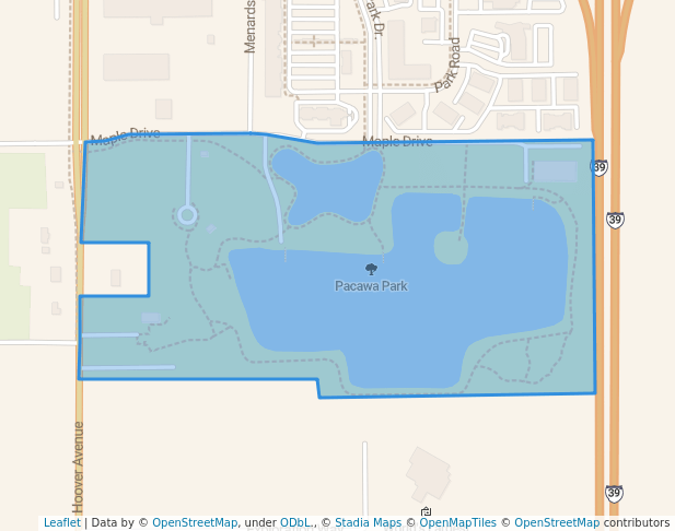 Pacawa Park in Plover | Map and Routes