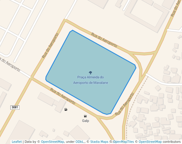 Praça Almeida do Aeroporto de Mavalane in Maputo | Map and Routes