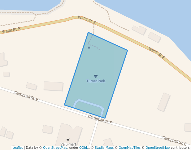 Turner Park in Little Current | Map and Routes