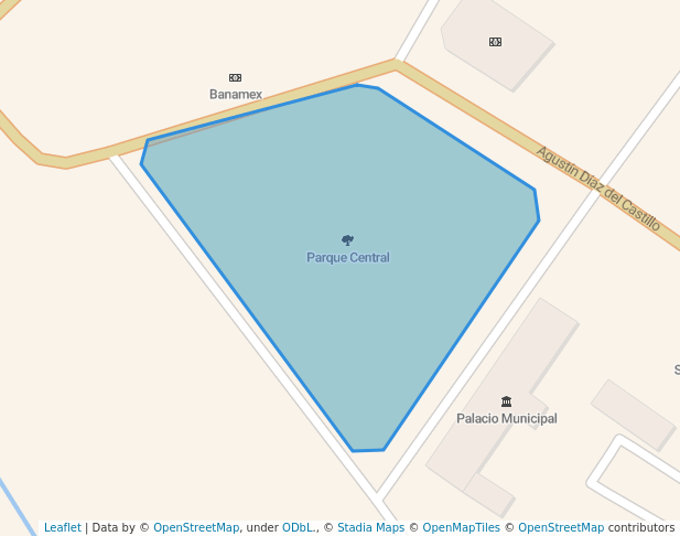 Parque Central in Macuspana | Map and Routes