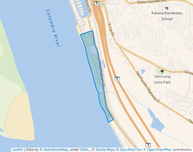Marine Park in Kalama | Map and Routes