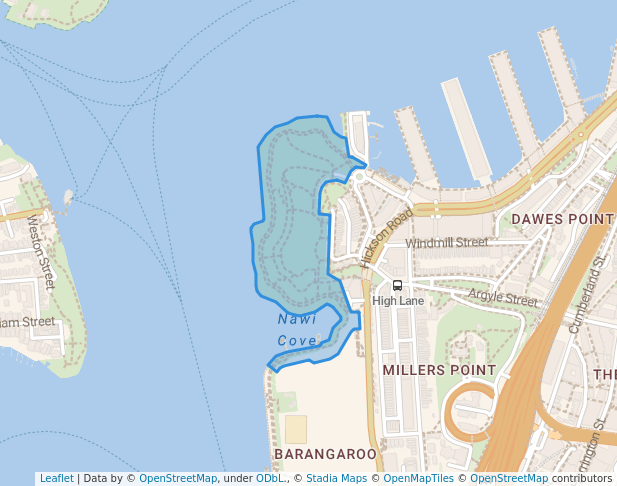 Barangaroo Reserve in Barangaroo | Map and Routes