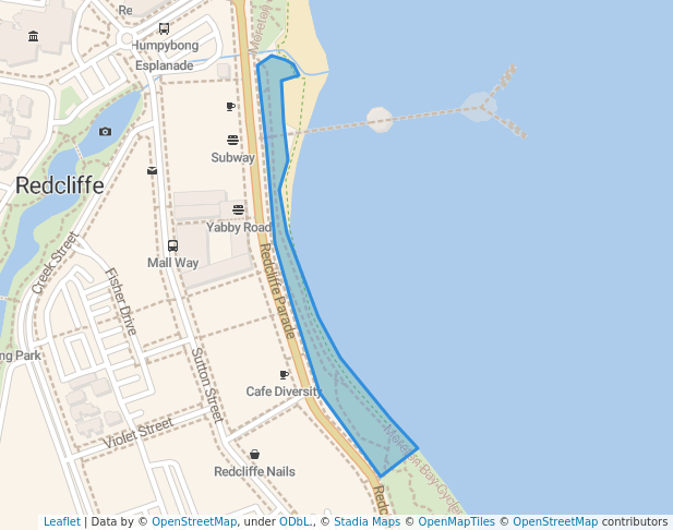 Charlish Park in Redcliffe | Map and Routes