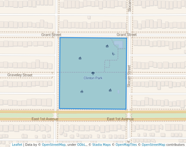 Clinton Park in Vancouver | Map and Routes