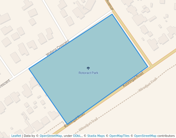 Rotoract Park in Kooringal | Map and Routes