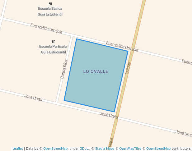Plaza Lo Ovalle in La Cisterna | Map and Routes