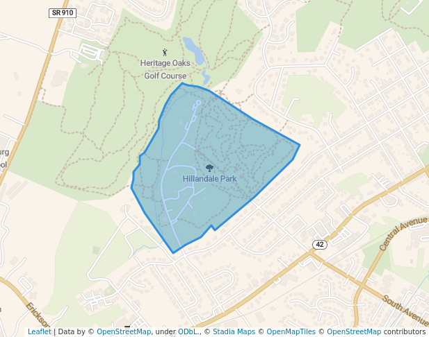 Hillandale Park in Harrisonburg | Map and Routes