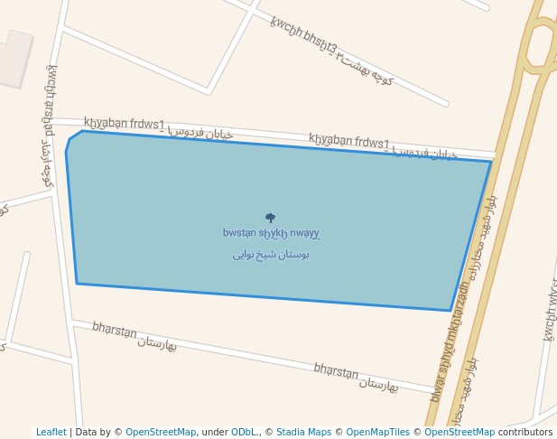 بوستان شیخ نوایی in Khoy | Map and Routes