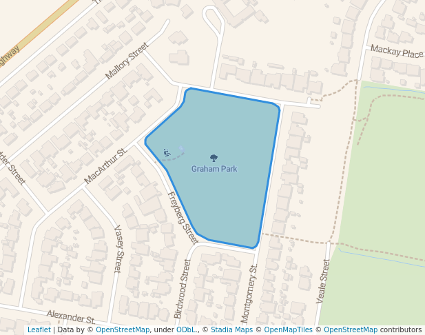 Graham Park in Ashmont | Map and Routes
