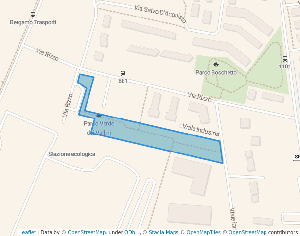 Parco Verde dei Vallini in Stezzano | Map and Routes