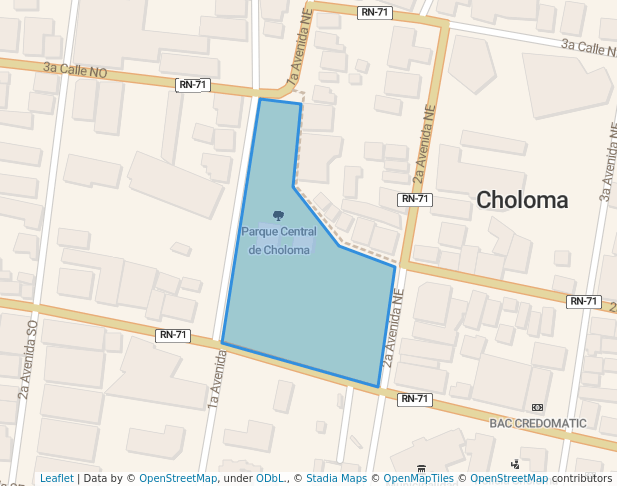 Parque Central de Choloma in Choloma | Map and Routes