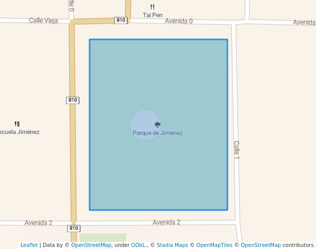 Parque de Jiménez in Jiménez | Map and Routes