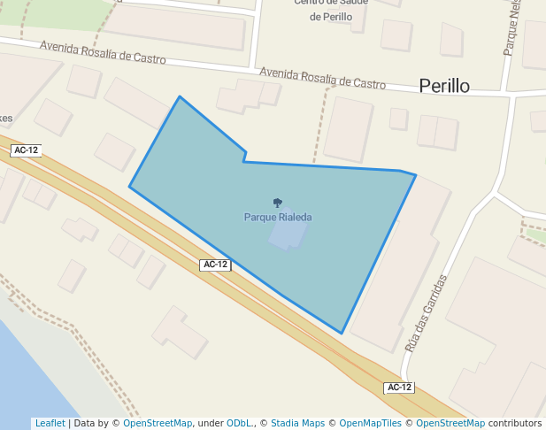 Parque Rialeda in Oleiros | Map and Routes