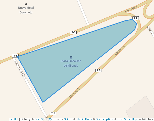 Plaza Francisco de Miranda in Guanare | Map and Routes