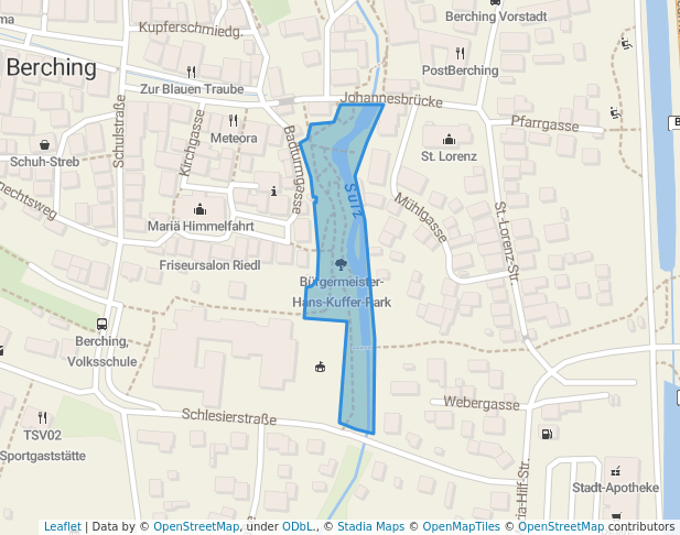 Bürgermeister-Hans-Kuffer-Park in Berching | Map and Routes