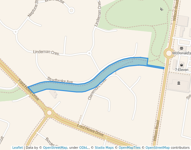 Stradbroke Reserve in Green Valley | Map and Routes