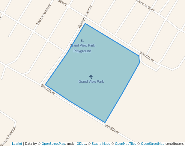Grand View Park in Encampment | Map and Routes