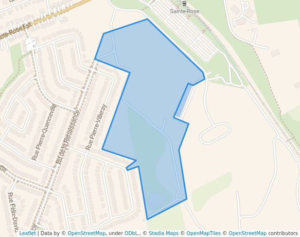 Parc Arthur-Lessard in Laval | Map and Routes