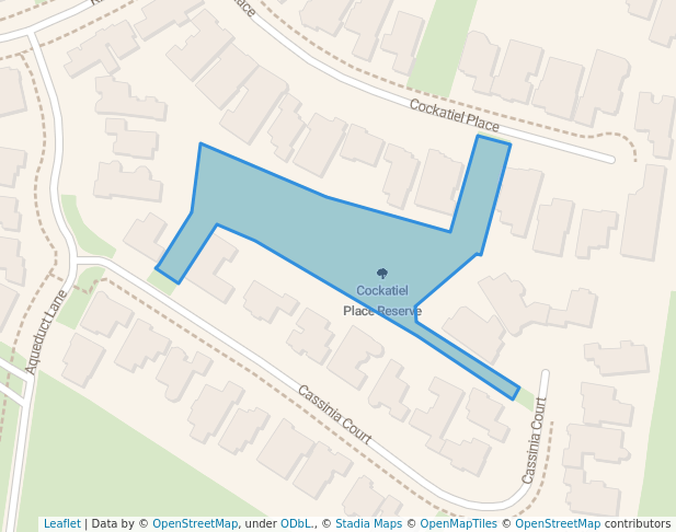 Cockatiel Place Park in Diamond Creek | Map and Routes