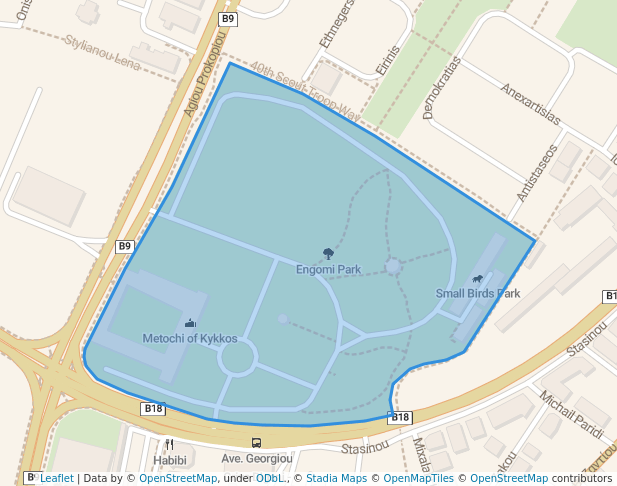 Engomi Park in Egkomi | Map and Routes