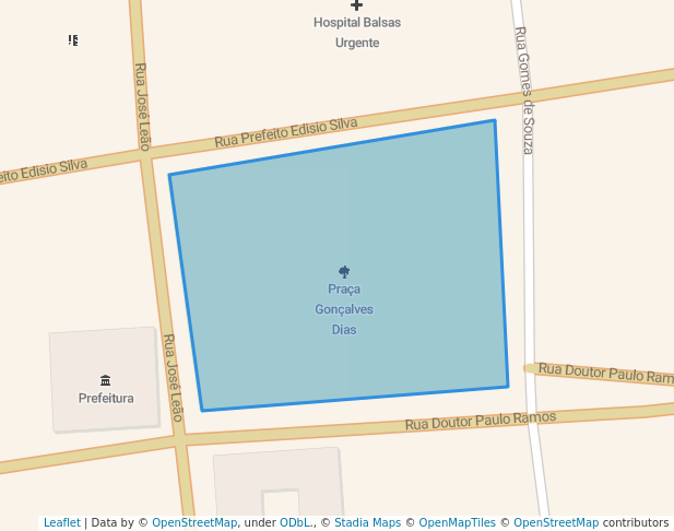 Praça Gonçalves Dias in Balsas | Map and Routes