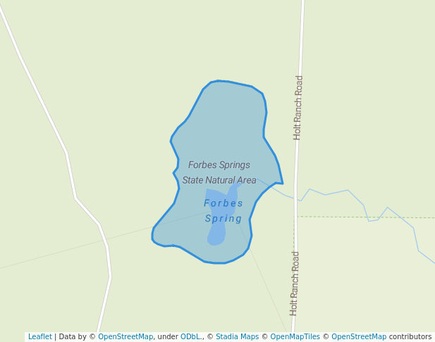 Forbes Springs State Natural Area in Lakewood | Map and Routes