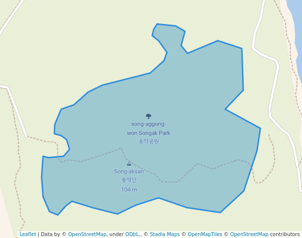 송악공원 Songak Park in Seogwipo | Map and Routes