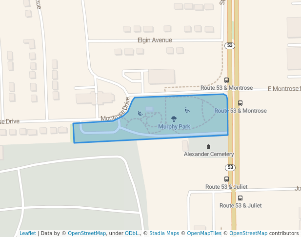 Murphy Park in Romeoville | Map and Routes