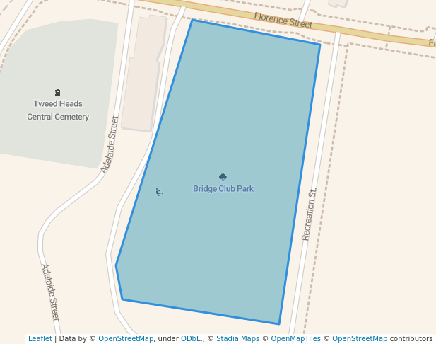 Bridge Club Park in Tweed Heads | Map and Routes