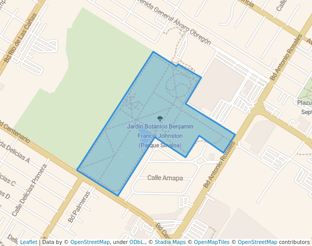 Jardín Botánico Benjamin Francis Johnston (Parque Sinaloa) in Los ...