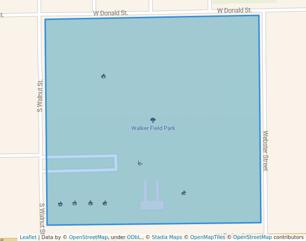 Walker Field in South Bend | Map and Routes